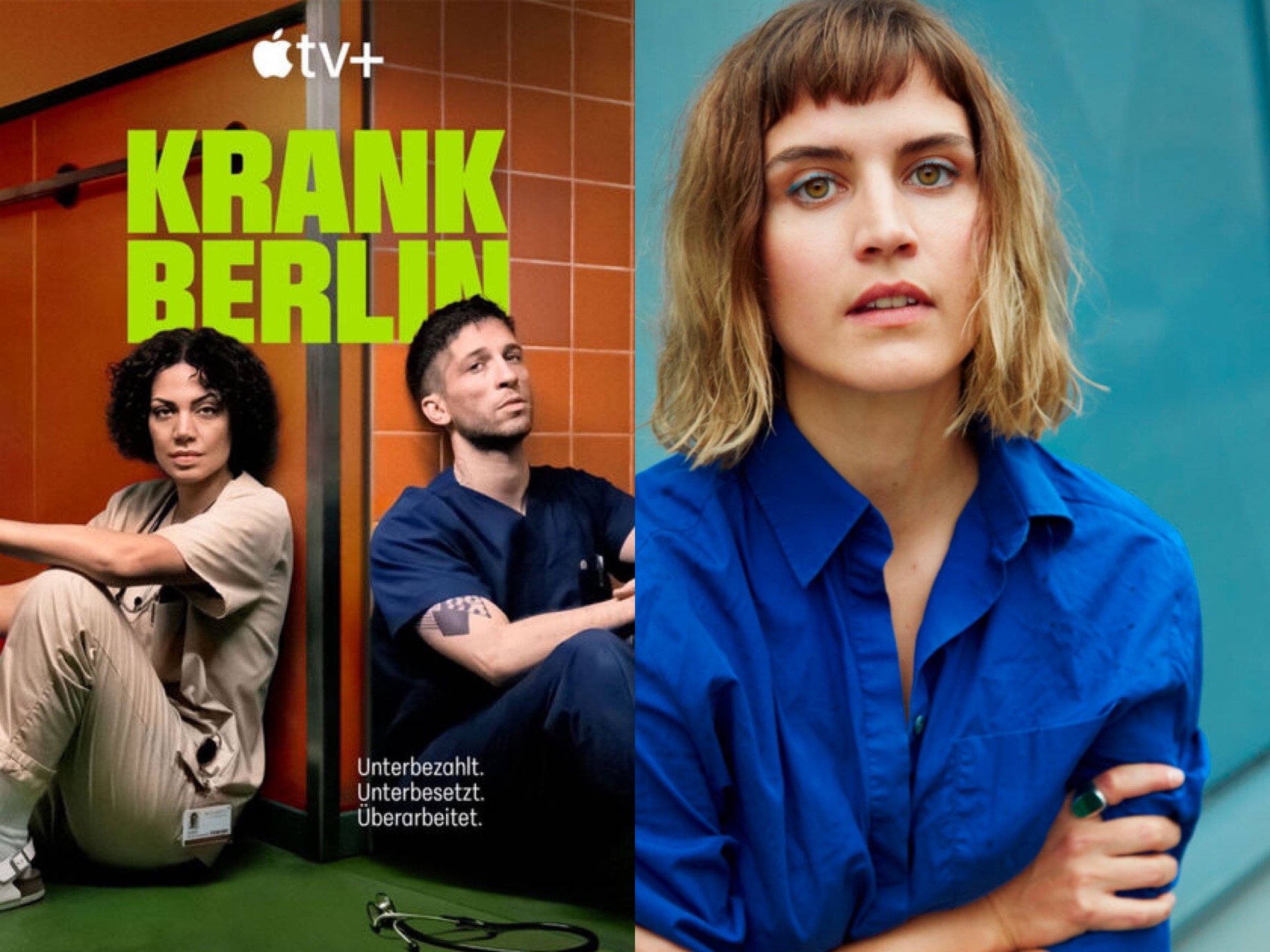 Morgane Ferru ('Laura Kipping') in der neuen Serie "Krank Berlin ...